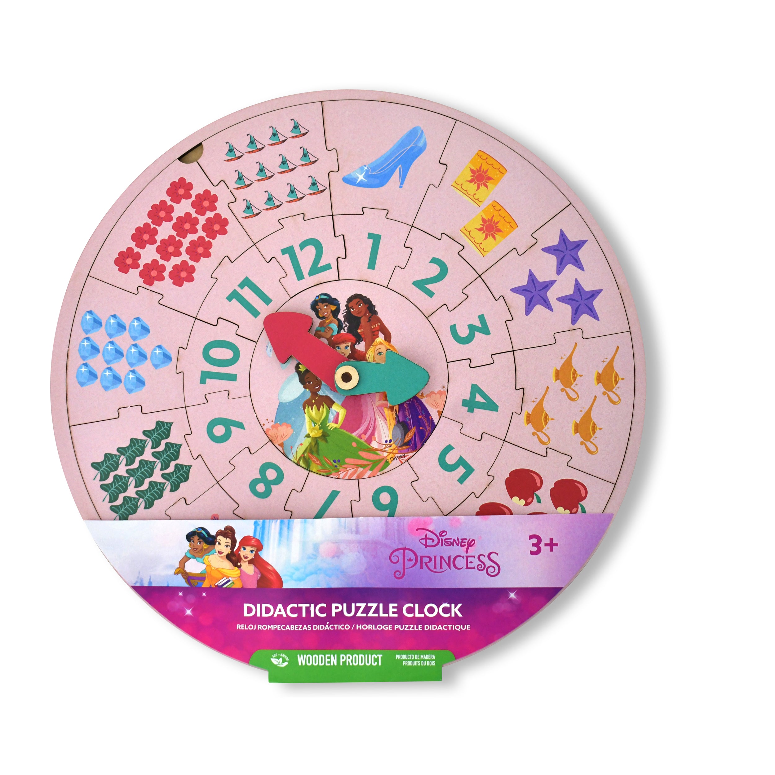 Princess Didactic Puzzle Clock – Wooden Learning Toy – Hawthorne ...